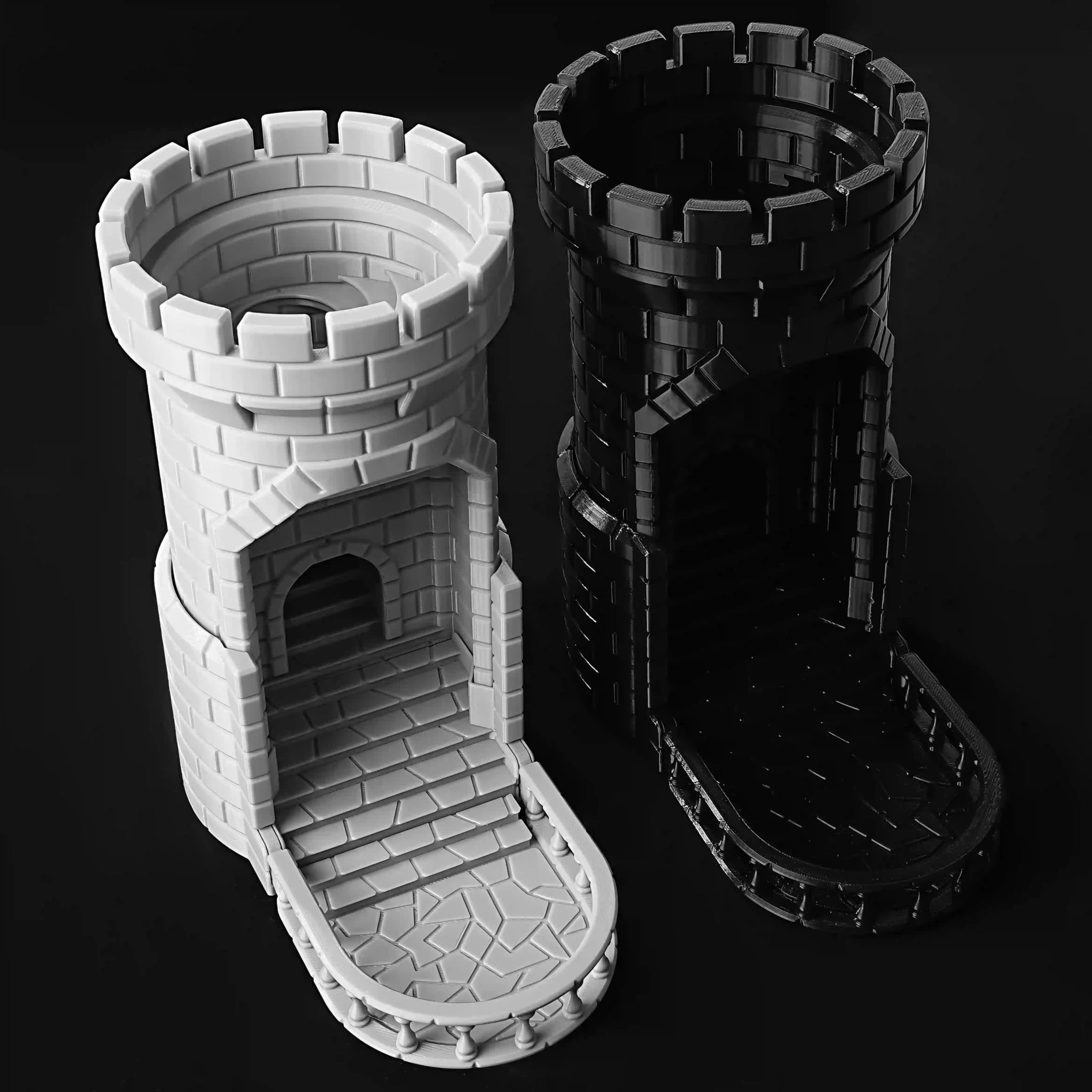 3D printed medieval dice roller Dice Tower | Bear Dice