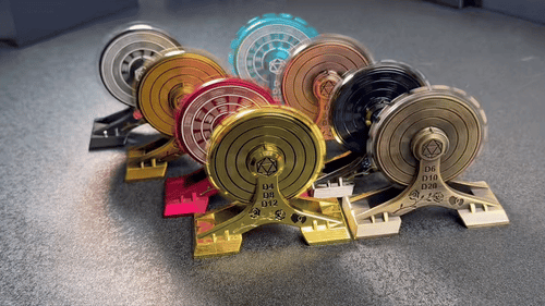 Dice Spinner: 7-in-1 Metal Dice Spinner for DnD | Bear Dice