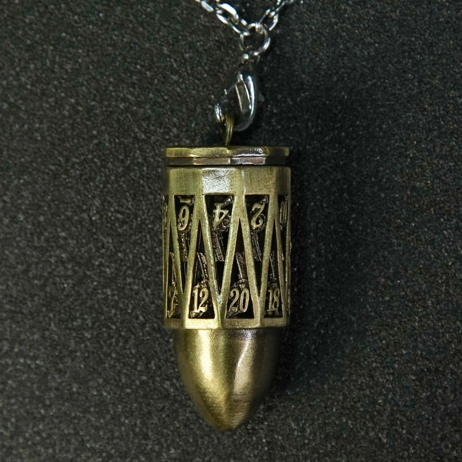 Cool Bullet Dice - Unique Metal Polyhedral RPG Dice Set | Bear Dice