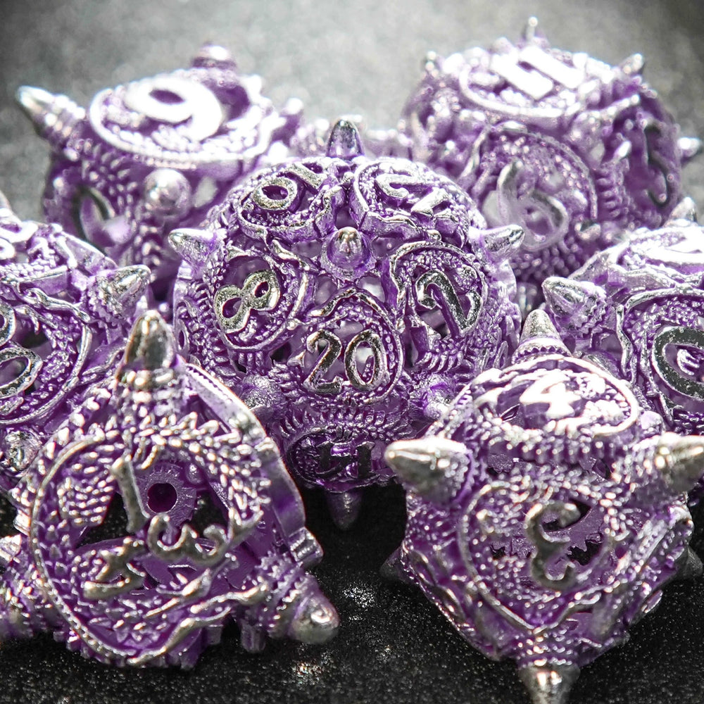 Metal Meteor Hammer dice set dungeons and dragons | Bear Dice
